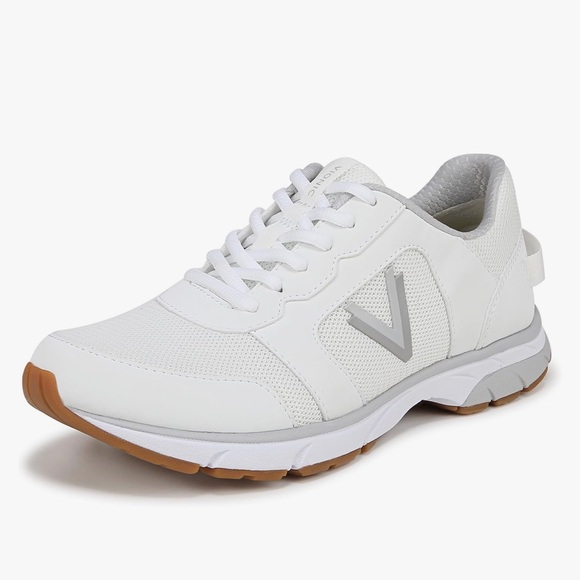 Vionic | Shoes | Vionic Paige Mesh Nubuck White Sneakers Wide | Poshmark